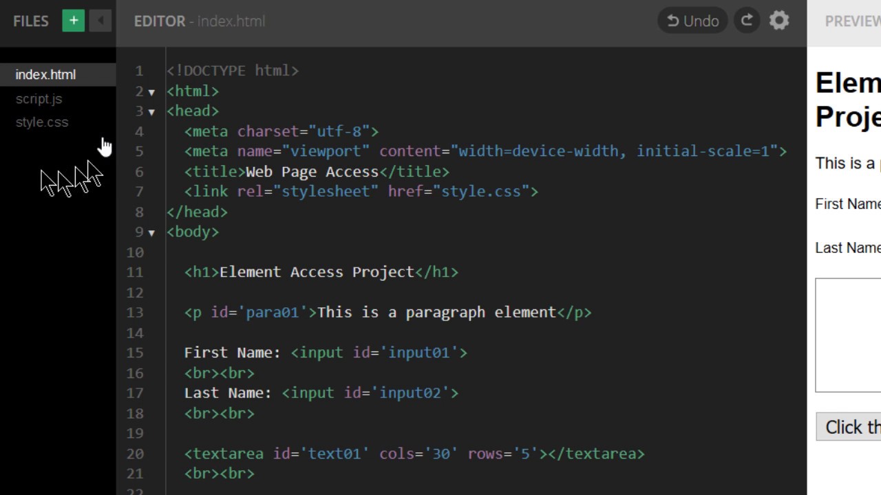 Accessing Web Page Elements with JavaScript