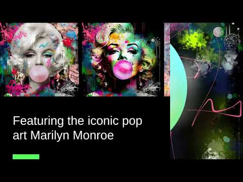 MARILYN MONROE ART - BUBBLEGUM ART - COLORFUL GRAFFITI PRINT on CANVAS for SALE- BETSY- ART GALLERY