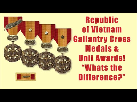 Republic of Vietnam Gallantry Crosses and RVN Gallantry Cross Unit Citation, Whats the Difference?