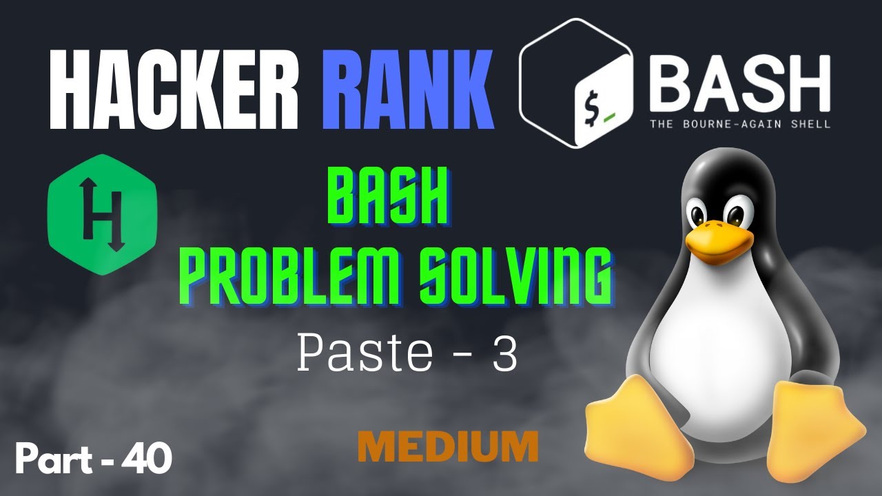 Paste - 3 | Hacker Rank Bash Problem solving #linux #opensource #bash #bashscripting