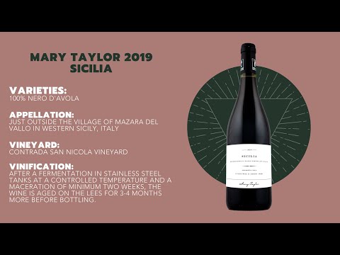 WINECULT Bottle Breakdown - Mary Taylor Selections 2019 Sicilia Nero d'Avola