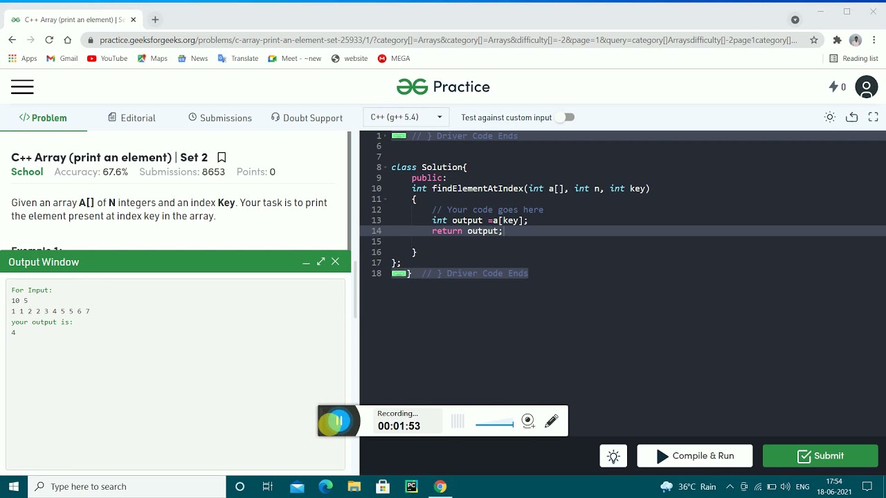 Print All the elements of an Array in Java || GeeksforGeeks