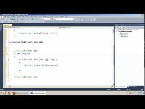 Learn Multicast Delegate In C Net Tamil - Mind Luster