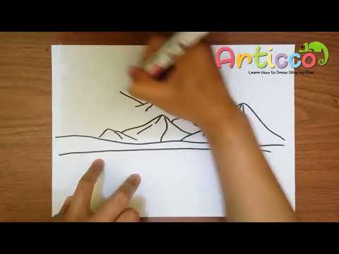How to Draw Mountains Step by Step