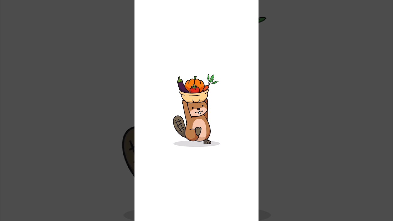 Cute Beaver..#illustration #cartoon #designs #cute #wildlife #beaver