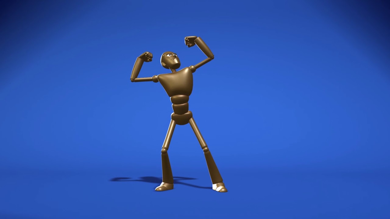 3D animation action pose exercice