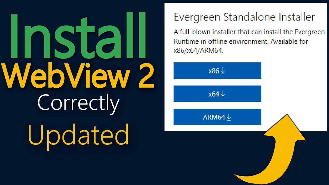 How to install Microsoft edge webview2 runtime