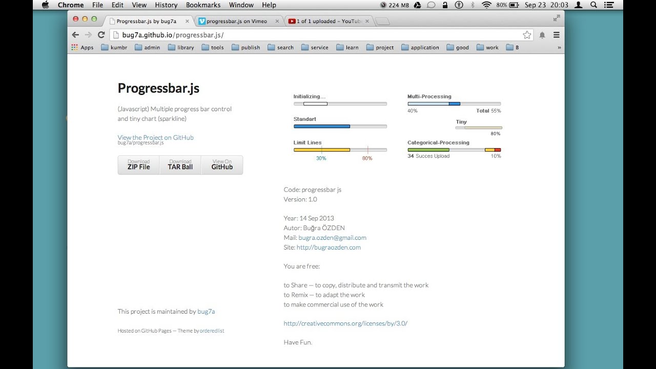 progressbar.js (Javascript Progress Bar)