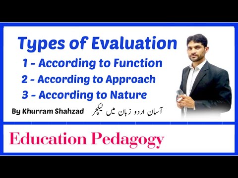 Types of Evaluation in Urdu
