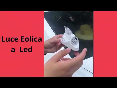 Luce a LED Aerodinamico con Sistema di Alimentazione a Vento. Accendi il Tuo Stile per Auto e Moto.