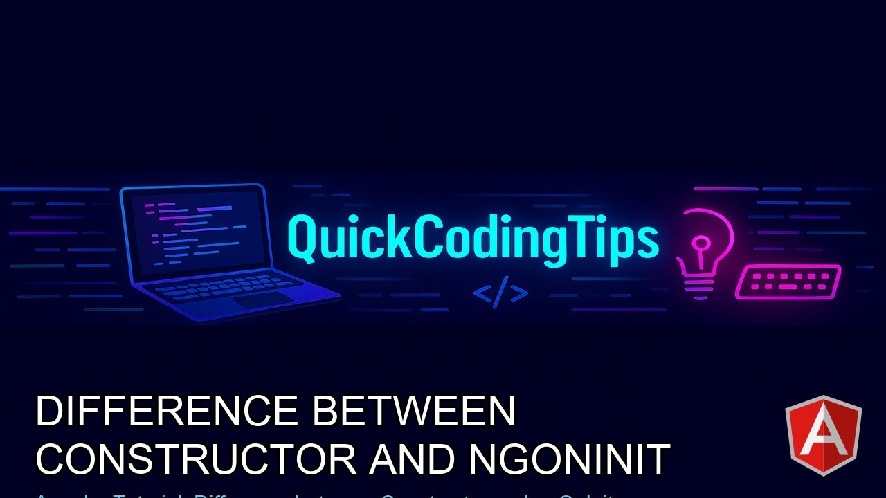 Angular Tutorial: Difference between Constructor and ngOnInit