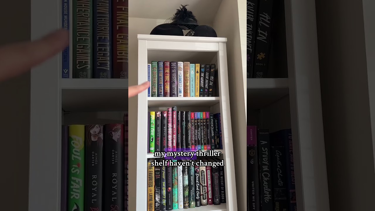 Updated bookshelf tour with my new dark academia shelf! #booktube #bookshelf #bookshelves #booktour
