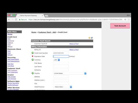 PCI Compliant Customer Payment Processing Vault