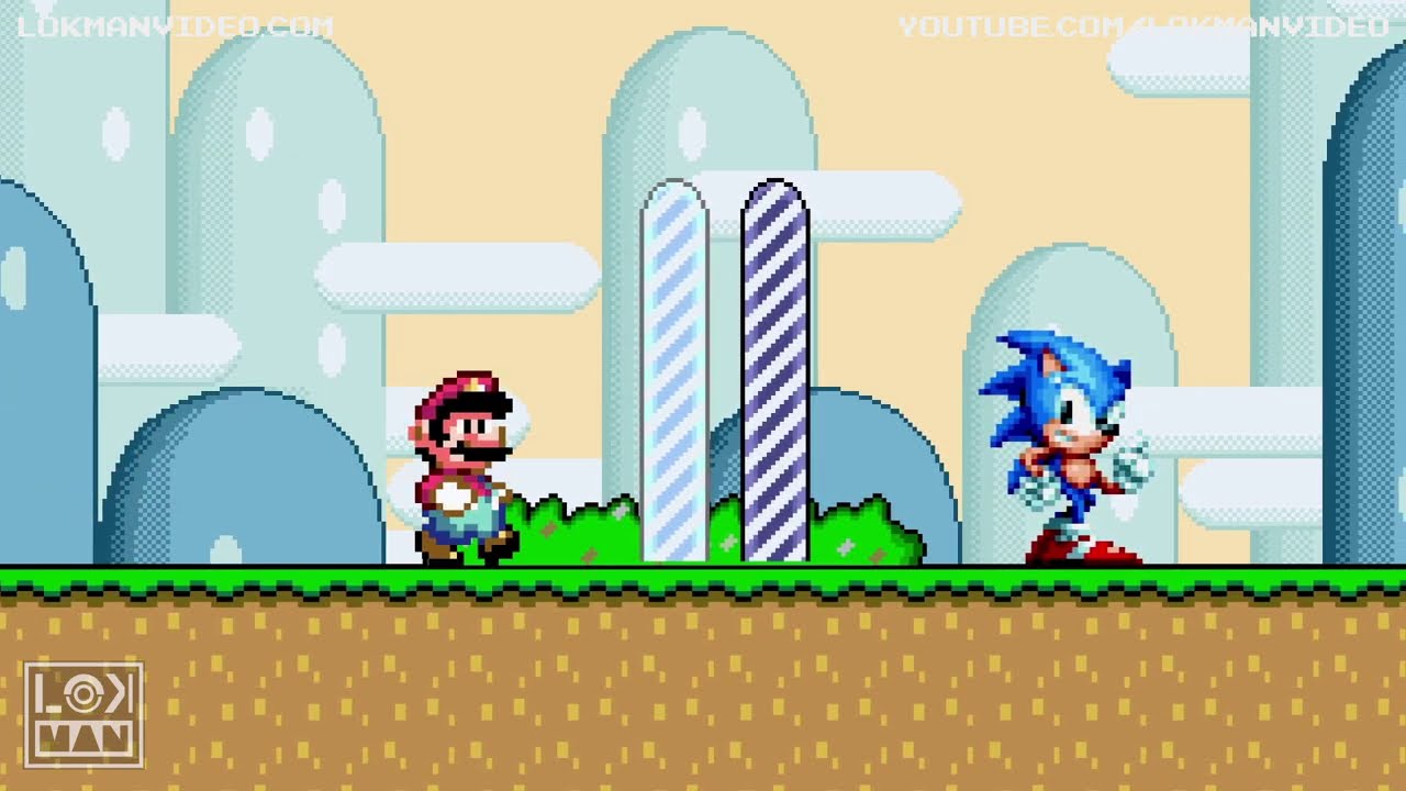 12 ways Mario and Sonic can beat each other in a race animation ...