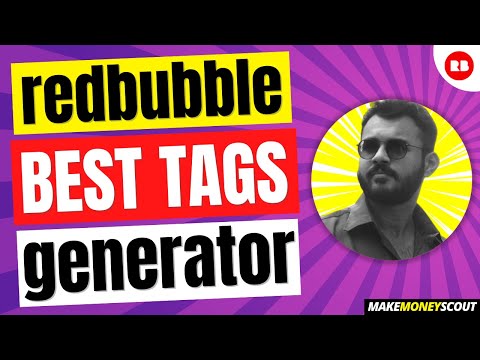 How I use BEST redbubble TAG GENERATOR tool - PodCs