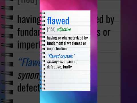 FLAWED (C1 Advanced) Learn English Vocabulary