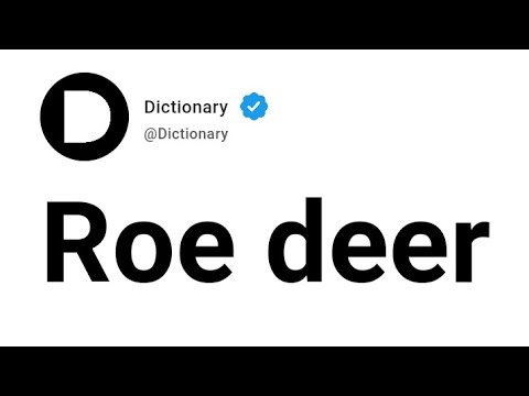 Roe deer Meaning In English