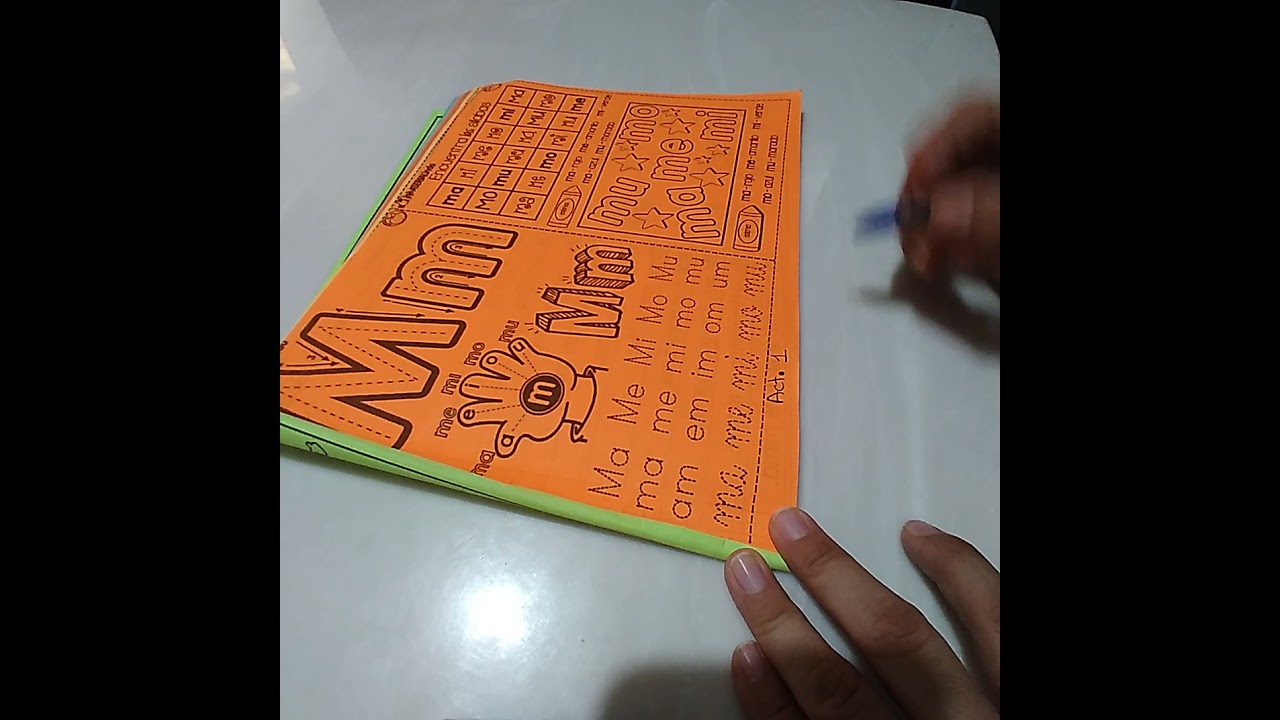 1.º Primer grado. Como enumerar nuestro cuadernillo de lectoescritura.