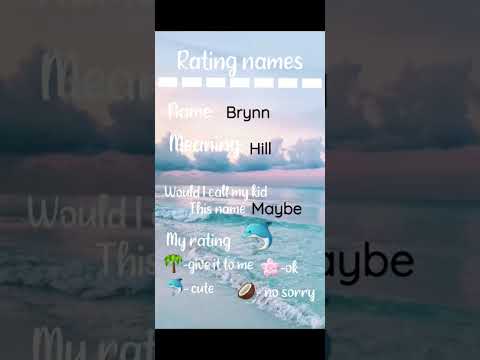 rating names 🐬brynn🐬 @brynn cote #foryou #aesthetic #trending #rating #name