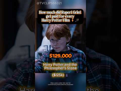 Ron's Salary Will Shock You! #shorts #shortvideo #short #money #earning #movie #harrypotter