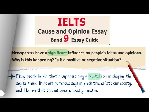 IELTS Task 2 Band 9 Cause & Opinion Essay