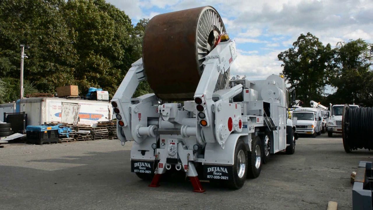 2  Hub Drive Cable Trailer - 18,000 lbs. Reel Lift Demo