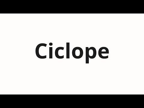 How to pronounce Ciclope