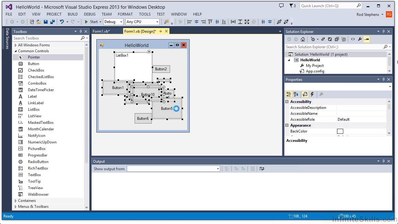 Visual Basic .NET Tutorial | Creating Controls