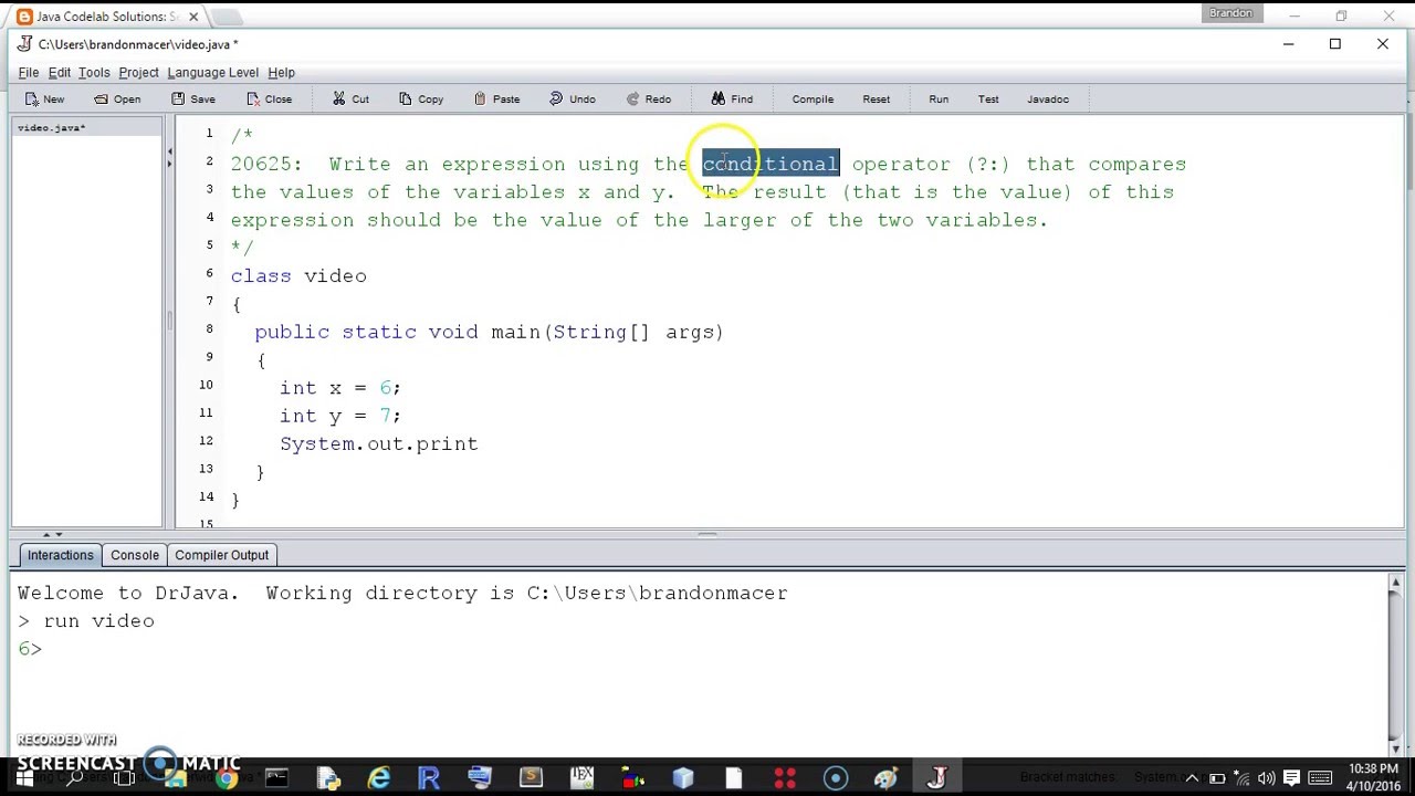 20625 Java Solution Walkthrough MyProgrammingLab
