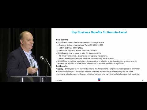 Chevron Augmented Reality in Opertations Remote Expert - Ed Moore - ARC Industry Forum 2019