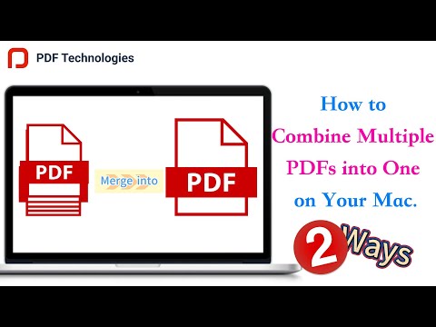 How to Combine PDF Files into ONE 1️⃣ on Mac