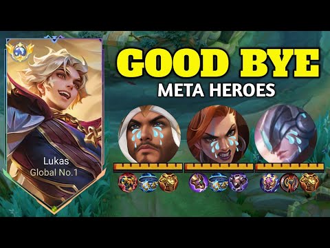 LUKAS BEST BUILD TO COUNTER THIS SUSTAIN META HEROES 2025!! (easy win!)