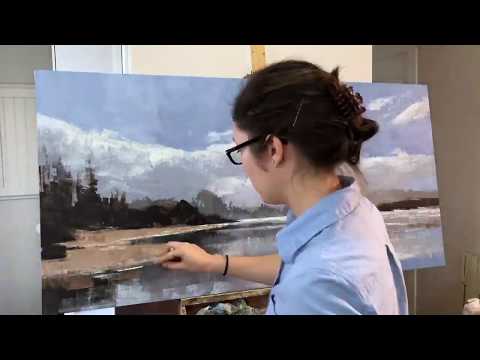 "The Broken Spell" painting time lapse by Olga Rybalko