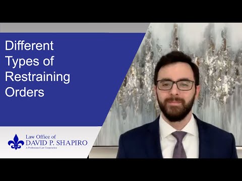 Overview of the Different Types of Restraining Orders and Why You Should Know the Difference