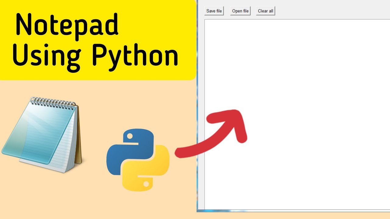 How to create || Notepad || in Python using tkinter module