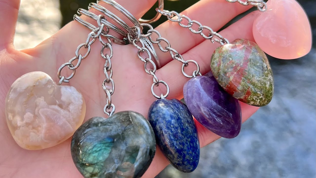 Natural Crystal Keyring Keychains For Sale at Endless Guidance Crystals Shop