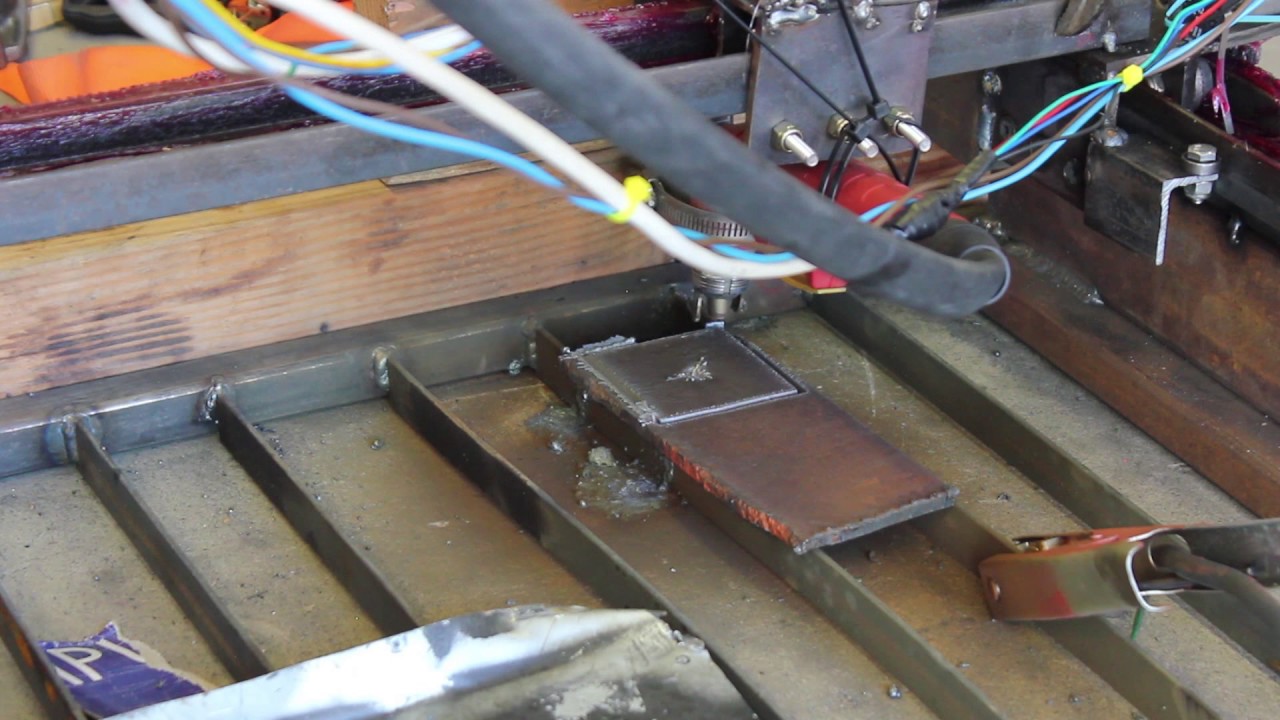 Homemade CNC Plasma Cutter Test Cut