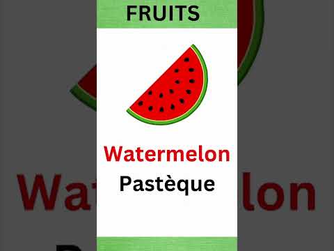 Learn 4 Fruit Names | Easy French learning with SAANVI #frenchforbeginners #delf#dalf