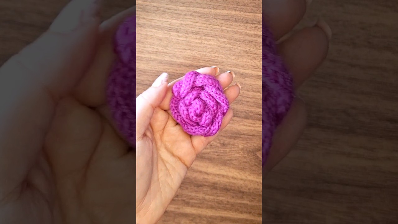 Famous rose #handmade #tricotin #icord #custommade #howto #asmr #knitted #short #rose #silvaprecious