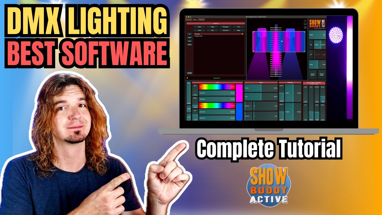 The BEST Software for DMX LIGHTING: Show Buddy Active - Full Tutorial