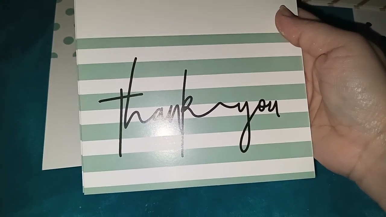 48 Thank you cards unboxing