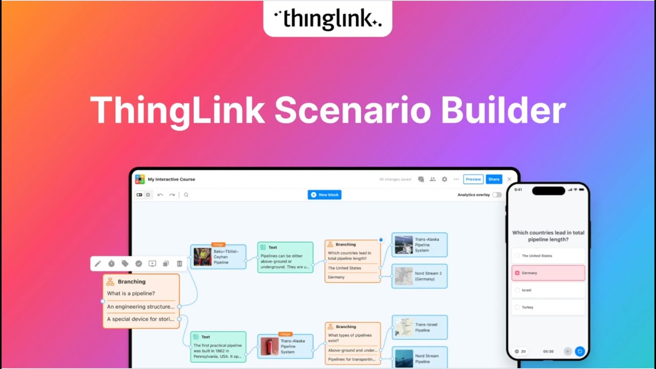 How to use ThingLink Scenario Builder