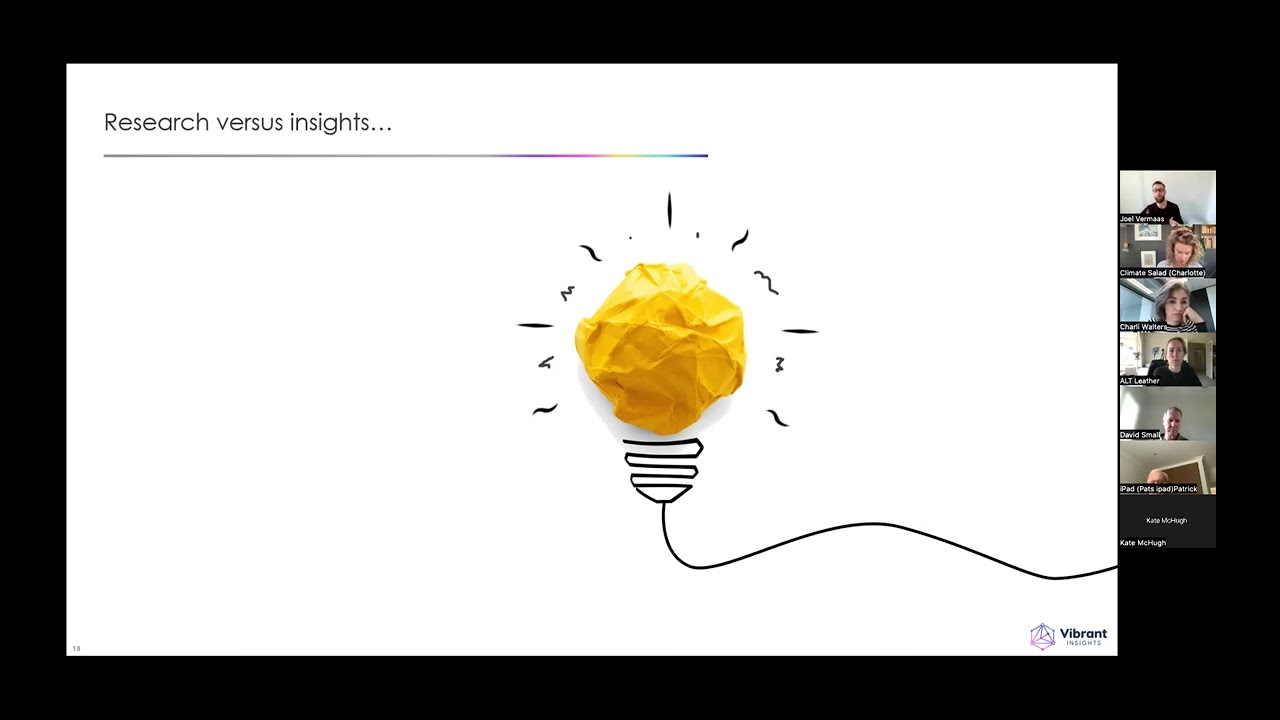 Consumer insights workshop 101 with Vibrant Insights