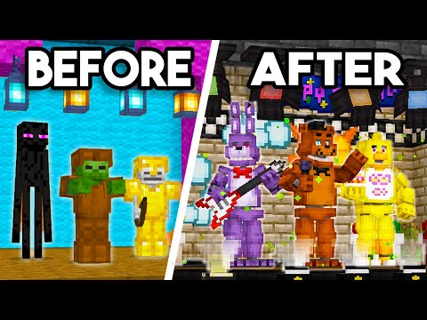 I BUILT my own FNAF 1 Pizzeria in Minecraft PE!