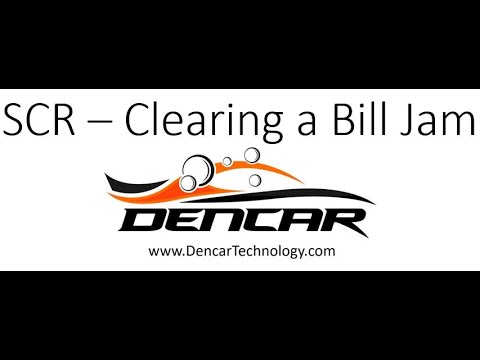 How to clear a bill jam on the SCR