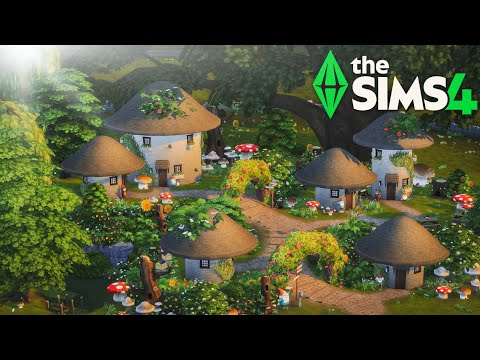 Fantasy Mushroom Village 🍄 The Sims 4 Speedbuild | No CC