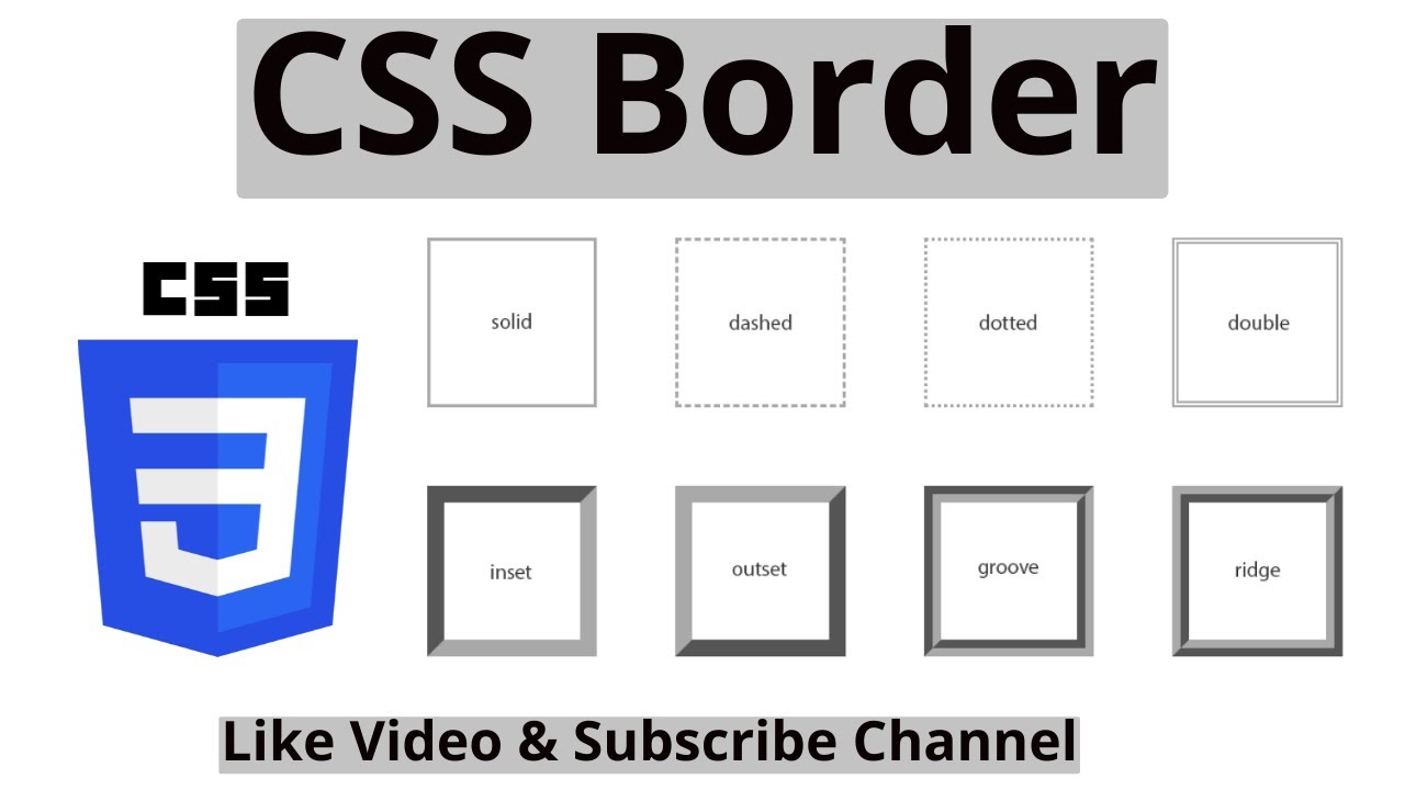 CSS Tutorial : #4 Border Property in CSS