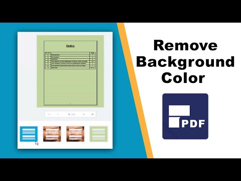 How to remove background color in pdf using pdfelement