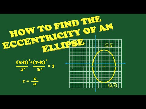 How to Find the Eccentricity of an Ellipse