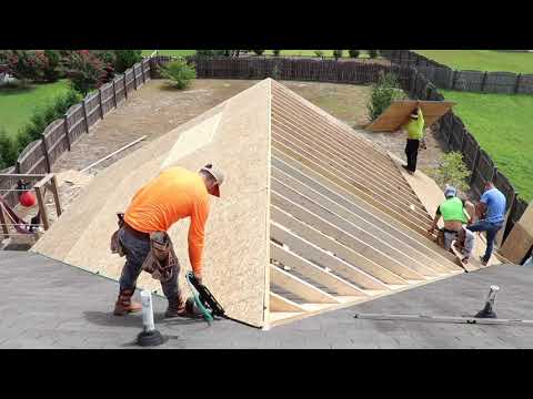 Backyard Patio Roof Timelapse